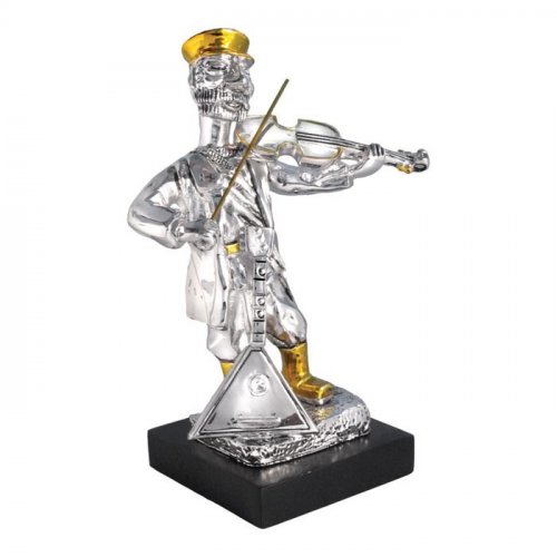 Decorative Figurine, Fiddler on the Roof on a Pedestal | aJudaica.com